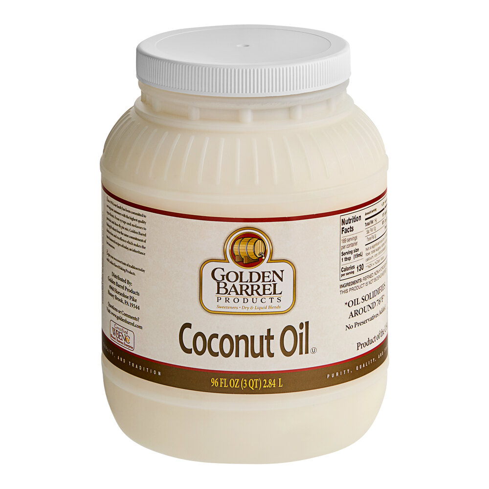 Wholesale Organic Coconut Oil by Golden Barrel - 96 oz. (6 lb.)