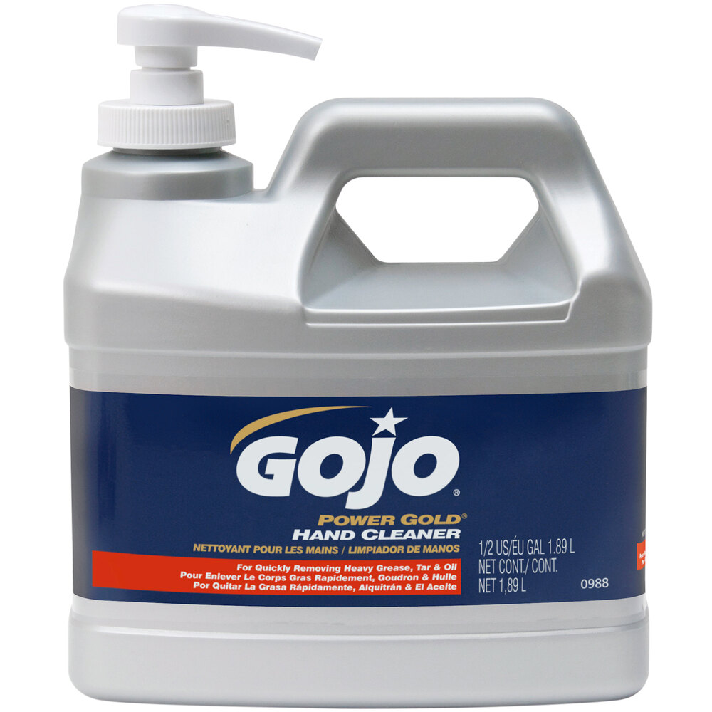 GOJO® 0988-04 1/2 Gallon Power Gold Hand Cleaner - 4/Case