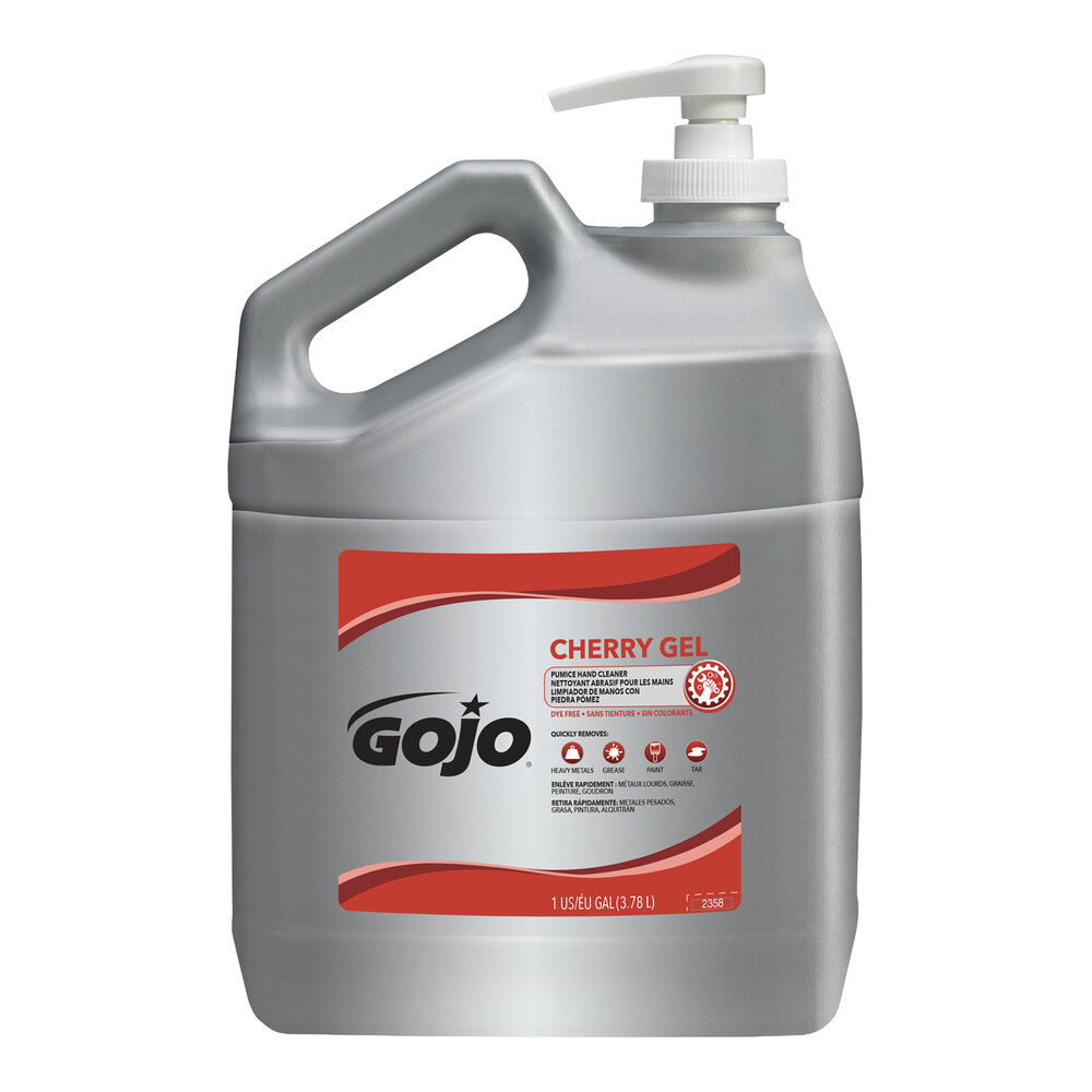 GOJO® 2358-02 1 Gallon Cherry Gel Pumice Hand Cleaner - 2/Case