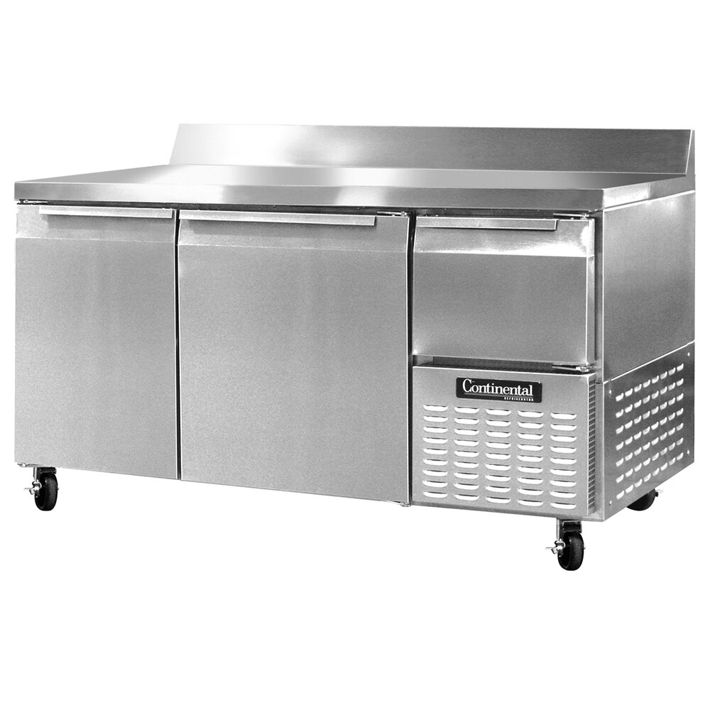 Continental Refrigerator RA60NBS 60" Extra-Deep Worktop Refrigerator ...