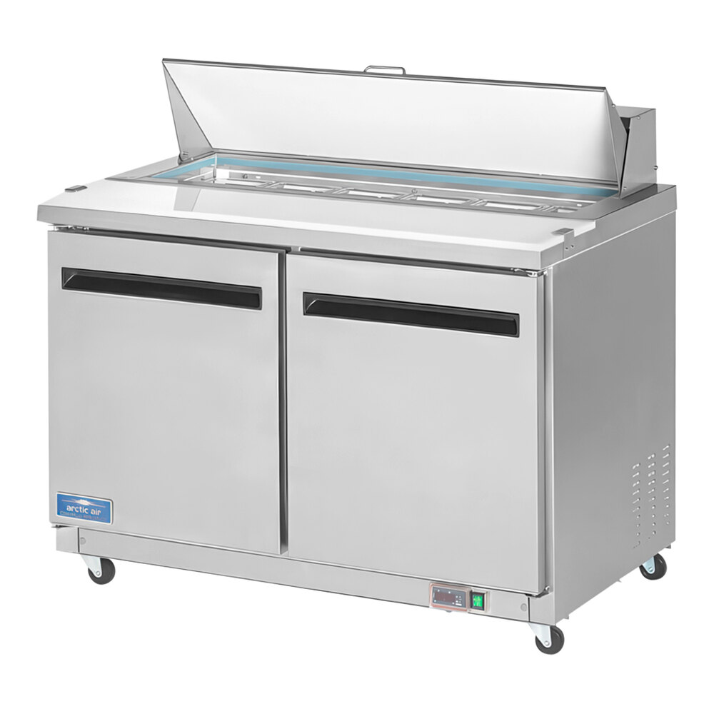 Arctic Air AST48R 48" 2 Door Refrigerated Sandwich Prep Table
