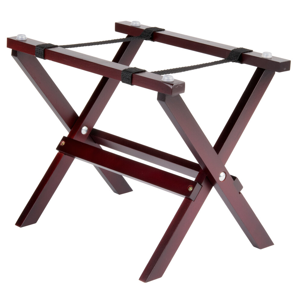 TableCraft RTT21MG 9 1/4" Mini Table Tray Stand with Mahogany Finish