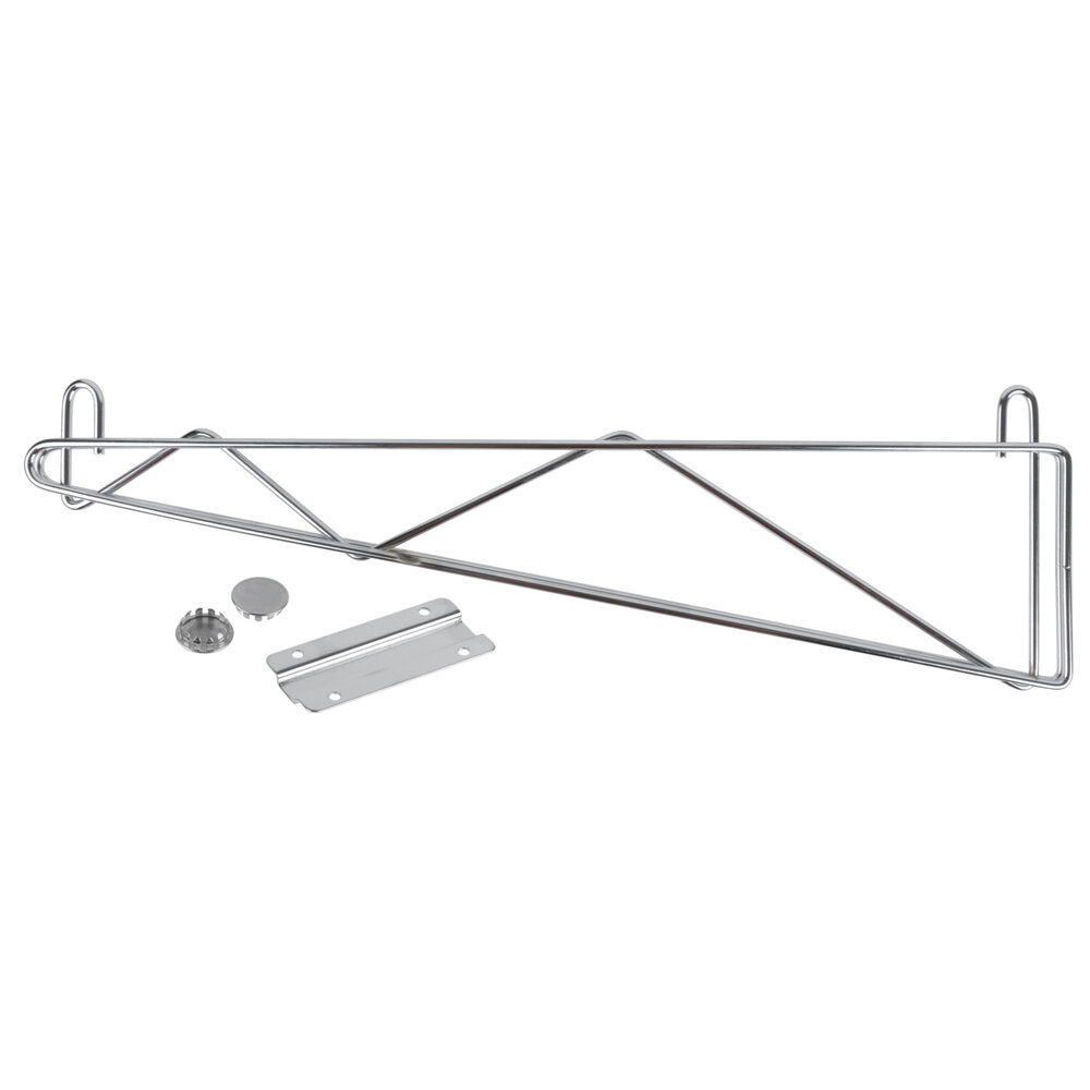 Metro 1WD24C Super Erecta Chrome Single Direct Wall Mount Bracket for ...