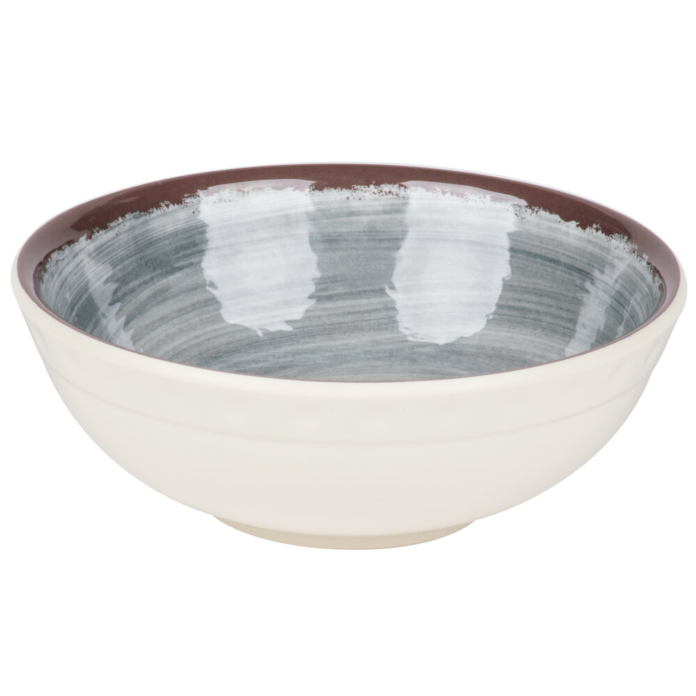 Carlisle 5400518 Mingle 17 oz. Smoke Small Melamine Bowl - 12/Case