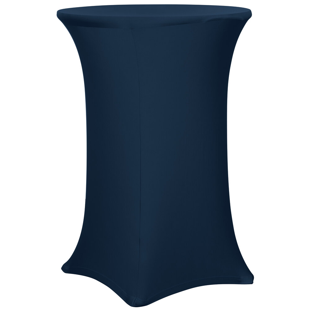 Snap Drape CN420CT3042011 Contour Cover 30" Round Navy Bar Height ...