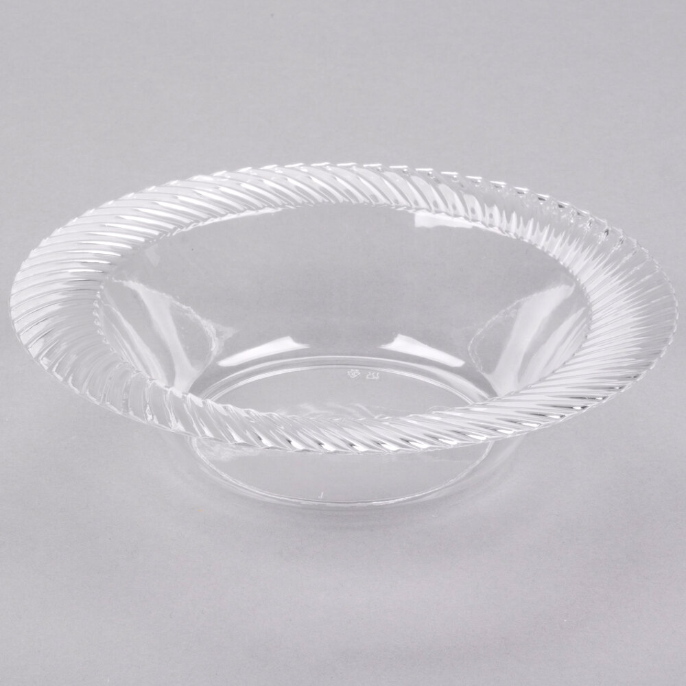 Visions Wave 12 oz. Clear Plastic Bowl - 180/Case