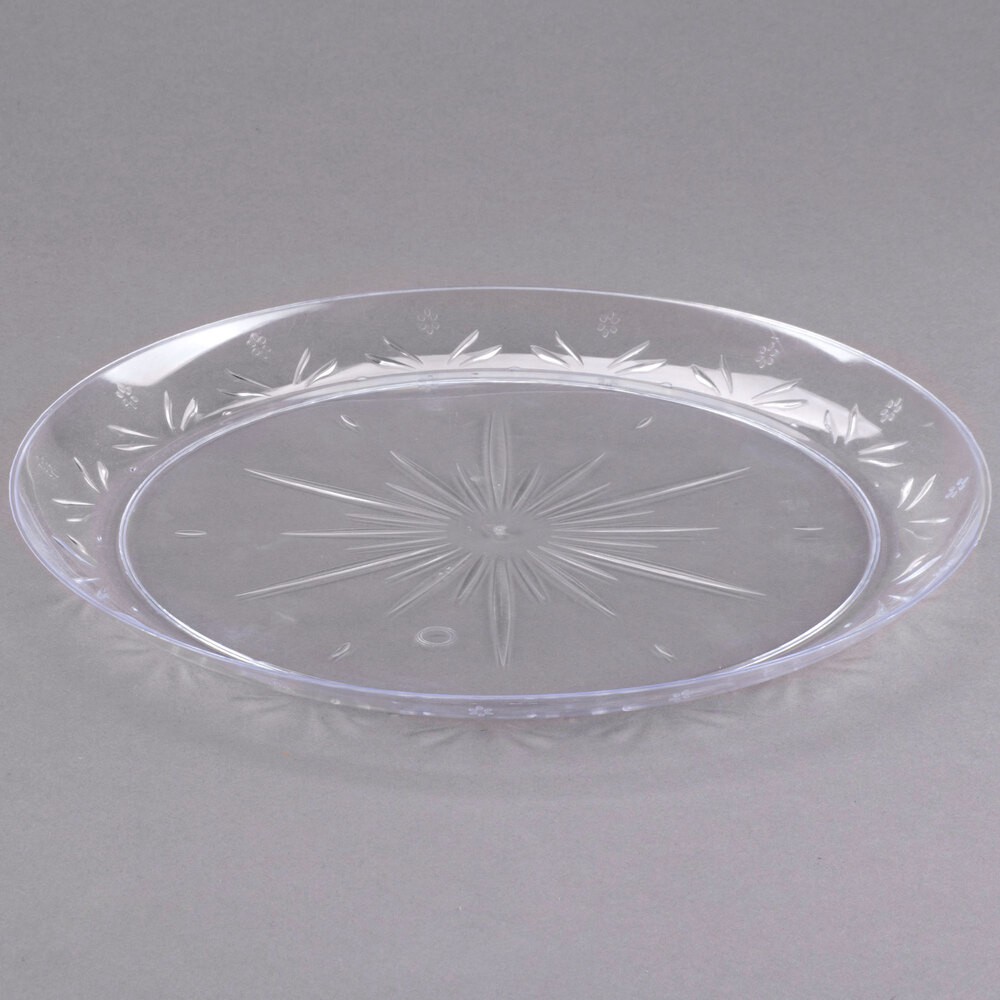 Visions 10" Clear Plastic Plate - Sample - 20/Sample