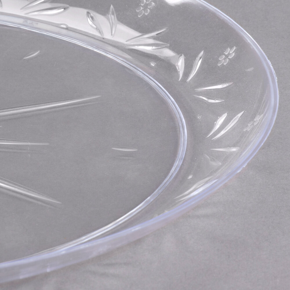 Visions 10" Clear Plastic Plate - Sample - 20/Sample