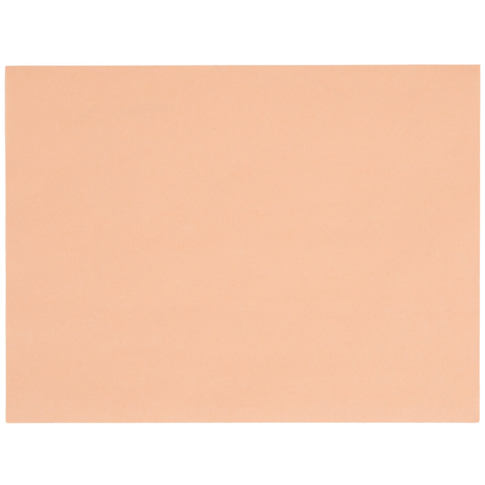 9" x 12" 40 lb. LitePeachTreat® Steak Paper Sheets - 1,000/Case