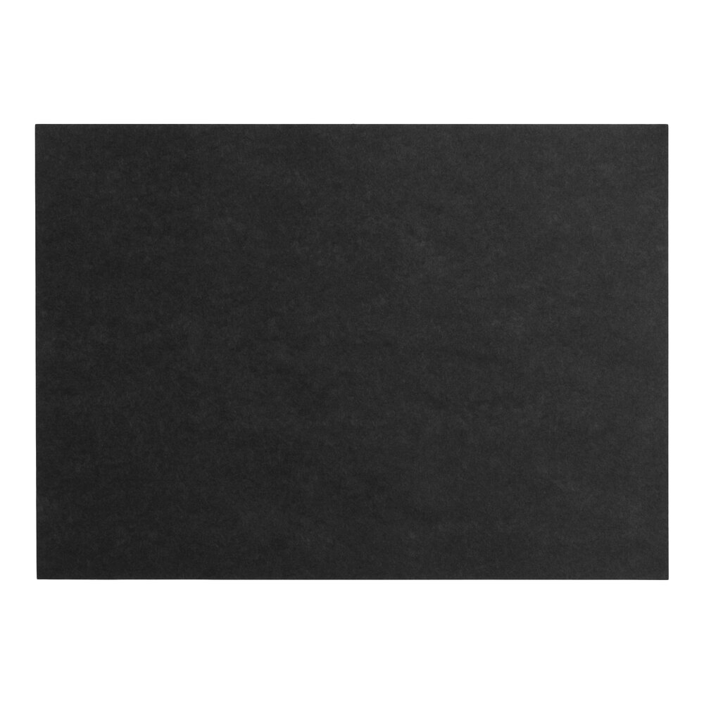 Choice 10" x 14" 40 lb. Black Steak Paper Sheets - 1,000/Case