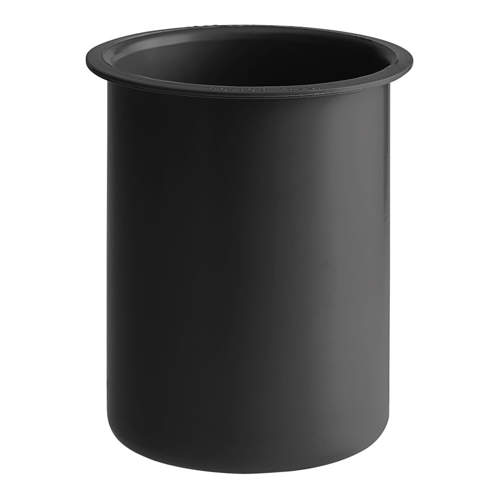 Steril-Sil PC-700-BLACK Black Solid Plastic Flatware Cylinder