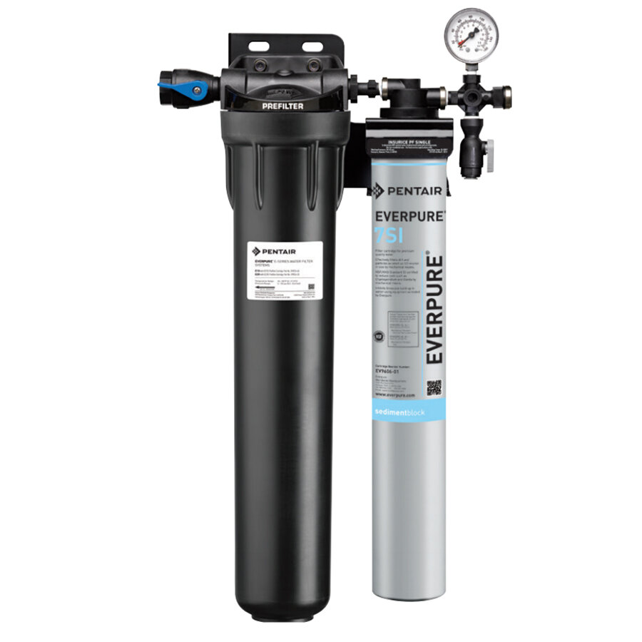 Everpure EV9324-71 Insurice Single PF-7SI Water Filtration System with Pre-Filter - .5 Micron ...