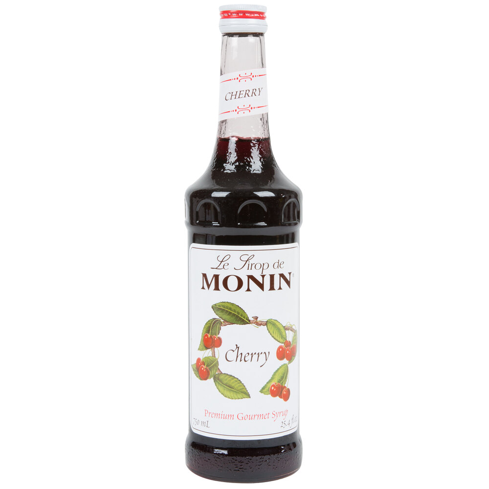 Monin 750 mL Premium Cherry Flavoring / Fruit Syrup