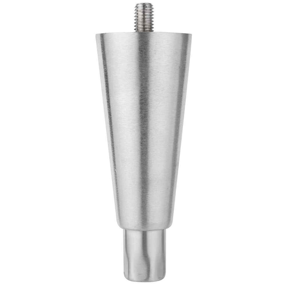 AllPoints 262437 6" Nickel Adjustable Equipment Leg - 1/2"-13 Stud ...