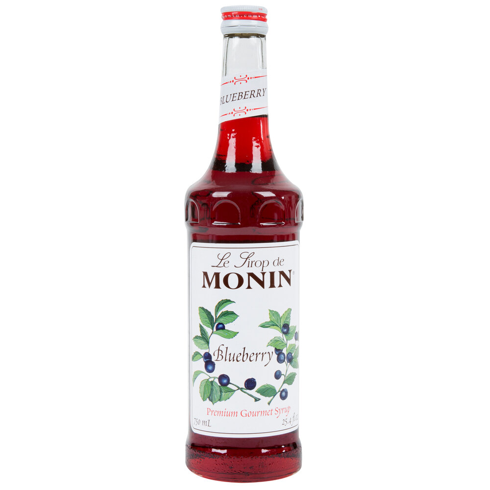 Monin 750 mL Premium Blueberry Flavoring / Fruit Syrup