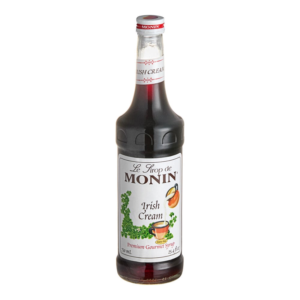 Monin Irish Cream Syrup - 750 mL | WebstaurantStore