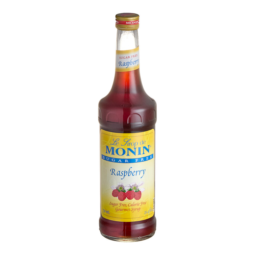Monin Sugar-Free Raspberry Syrup - 750 mL