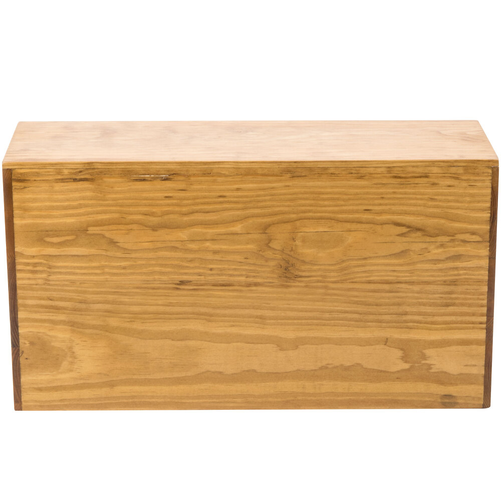 Cal-Mil 166-11-99 Madera Rustic Pine Rectangle Plate Riser - 20 1/2" x ...