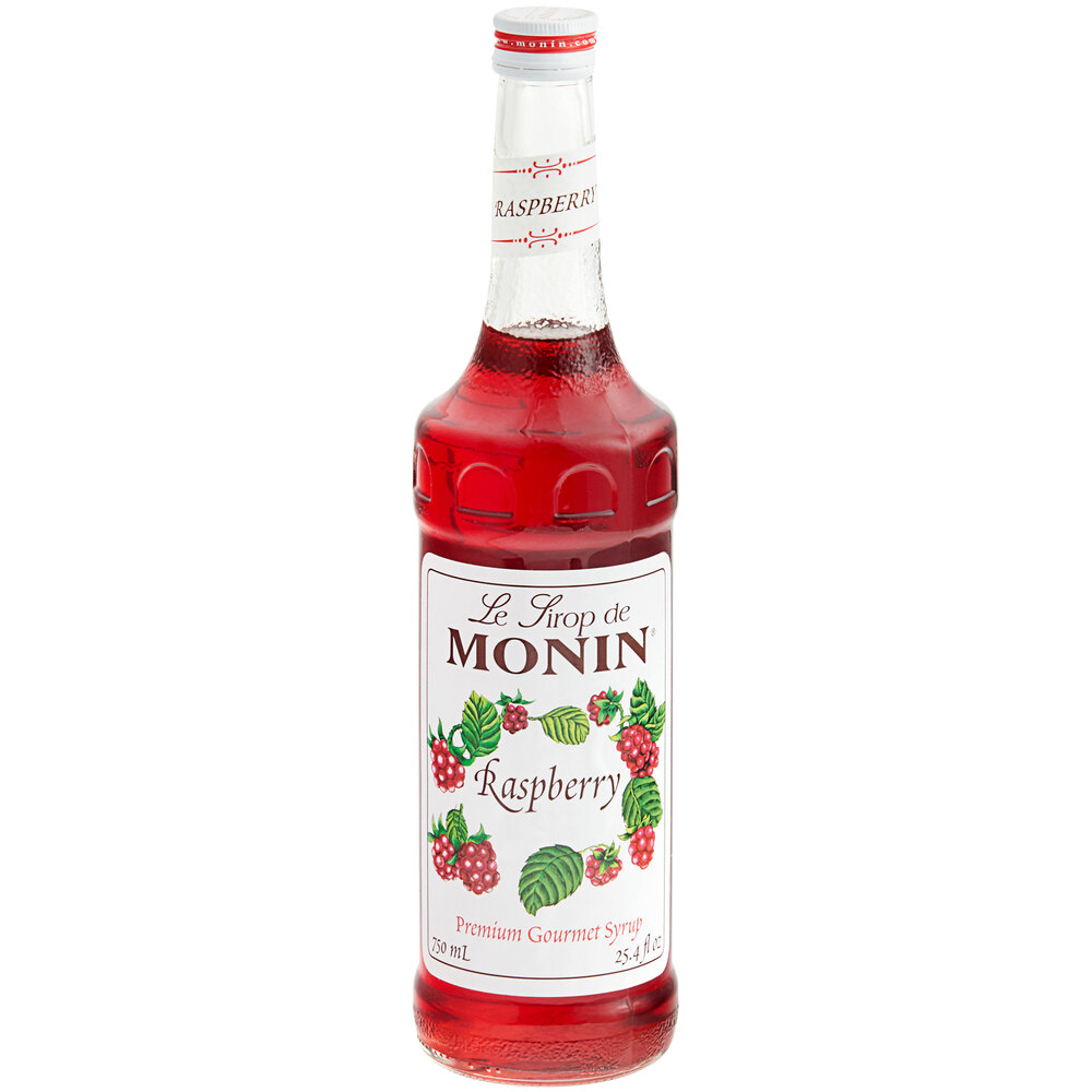 Monin Raspberry Syrup (750 mL): Shop WebstaurantStore