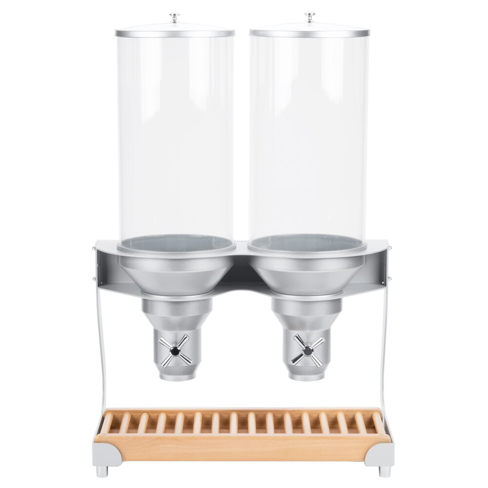 Cal-Mil 3513-2-98 Turn N Serve Beechwood 2 Cylinder Cereal Dispenser ...