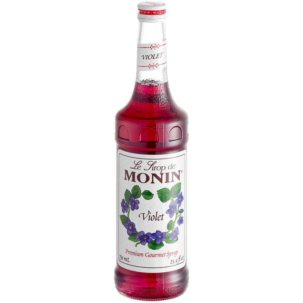 Monin Violet Flavoring Syrup (750 mL) - WebstaurantStore