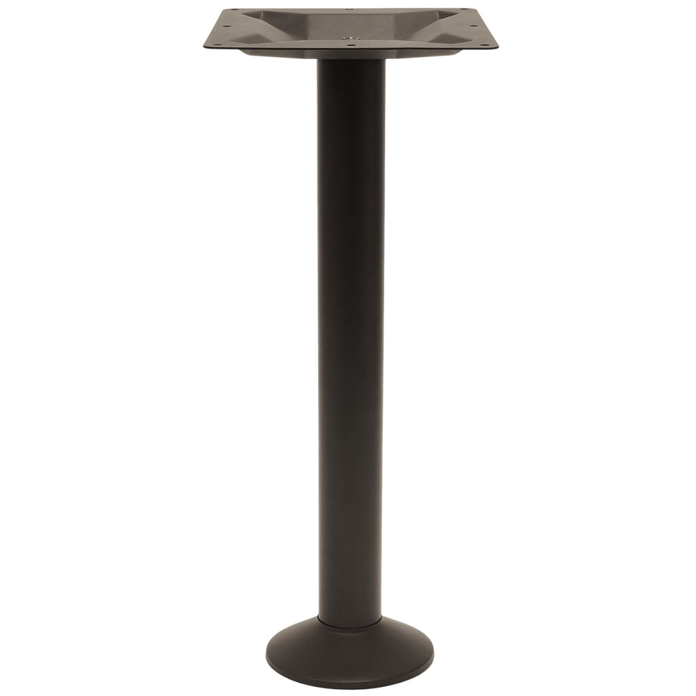 BFM Seating Alpha Bolt-Down Standard Height Outdoor / Indoor Black ...