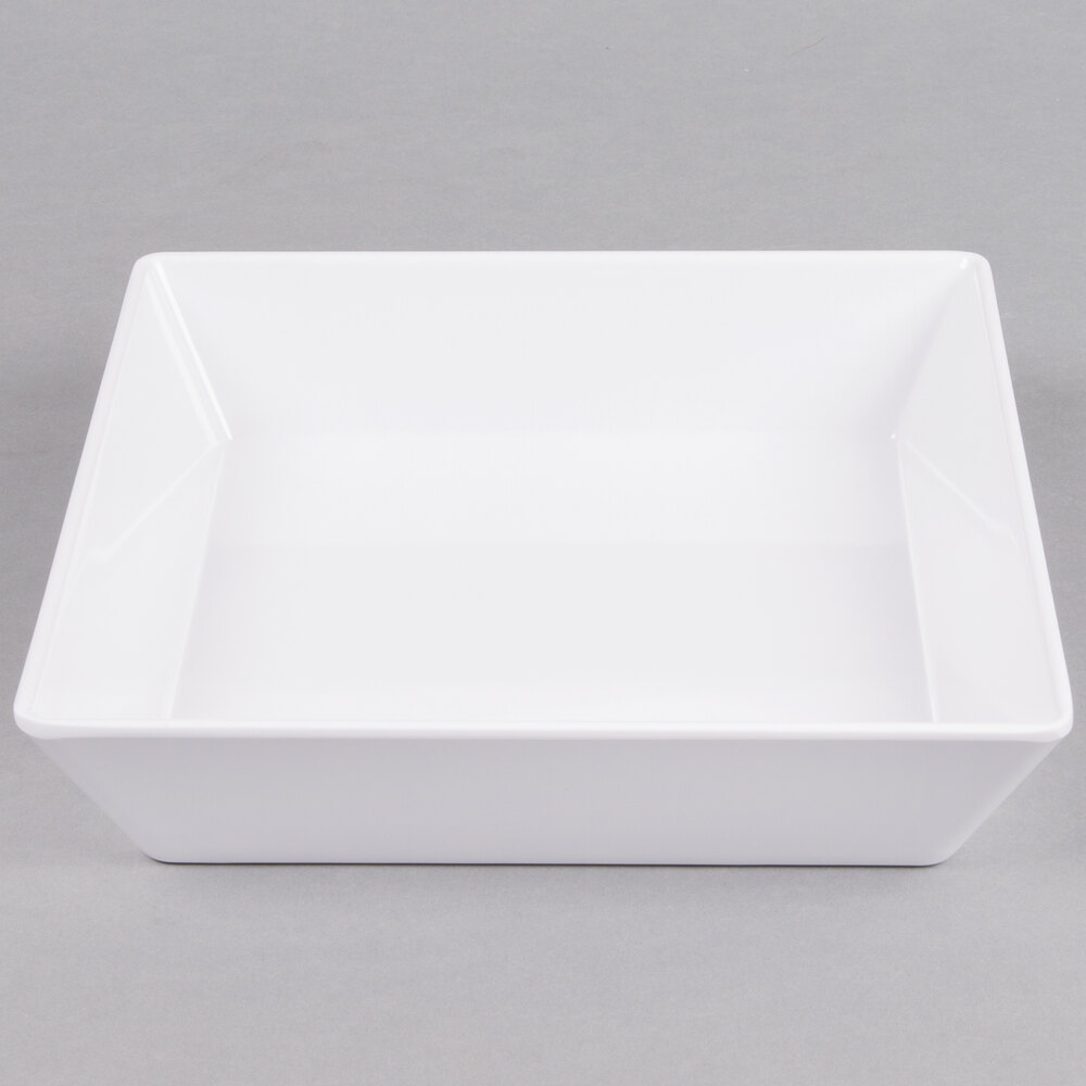 American Metalcraft MELSQ10 Endurance 64 oz. Square Shallow Melamine ...