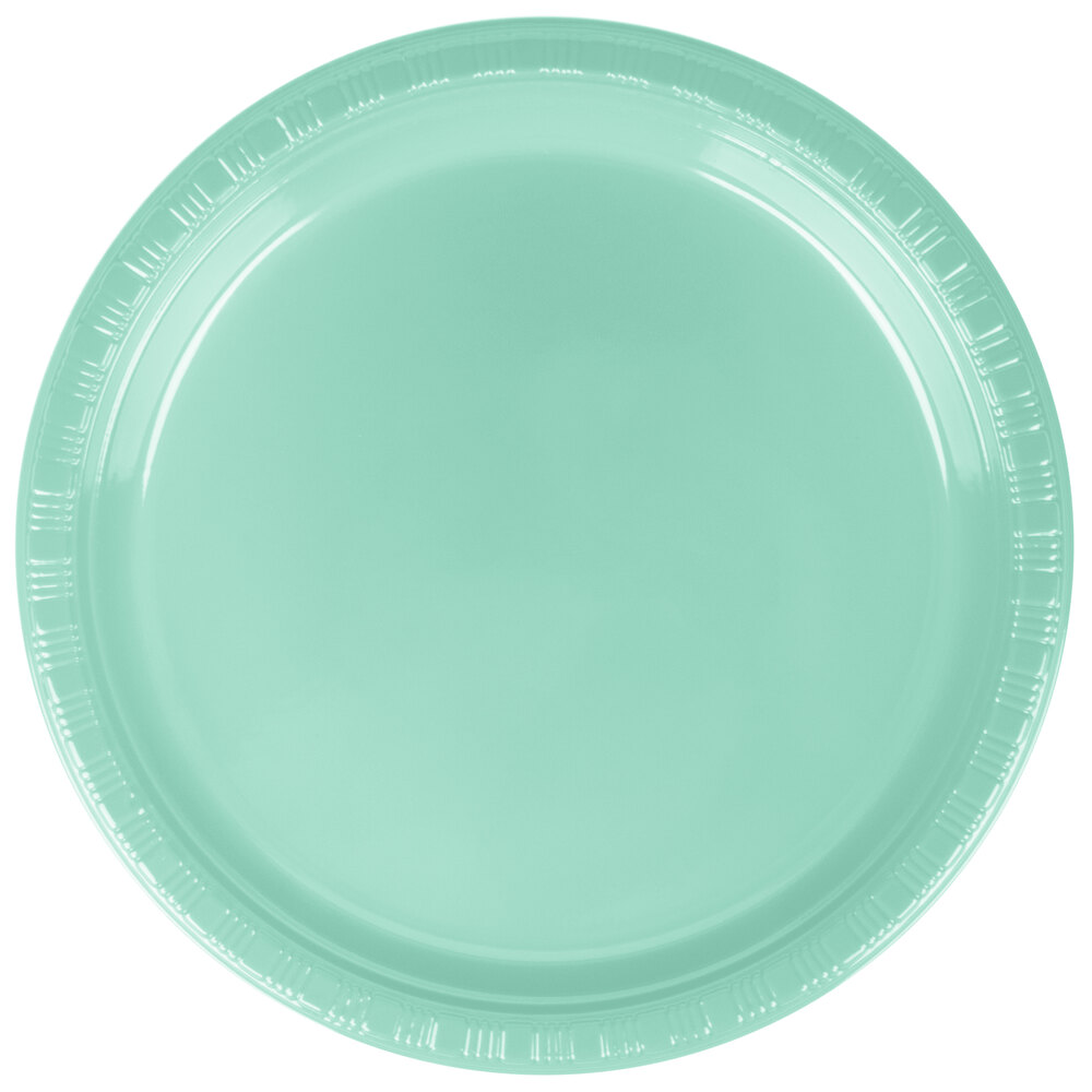 Creative Converting 318877 7" Fresh Mint Green Plastic Plate - 240/Case