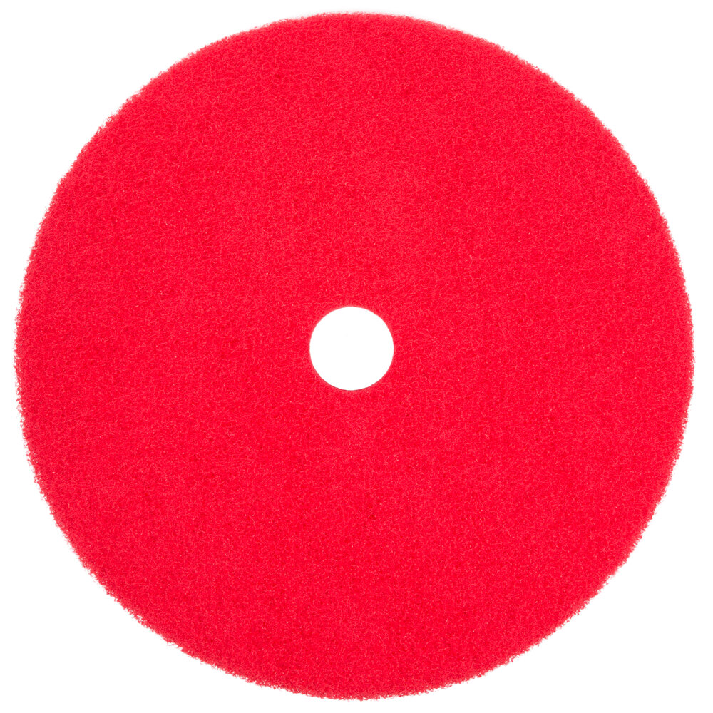 Scrubble by ACS 51-27 Type 51 27" Red Buffing Floor Pad - 5/Case