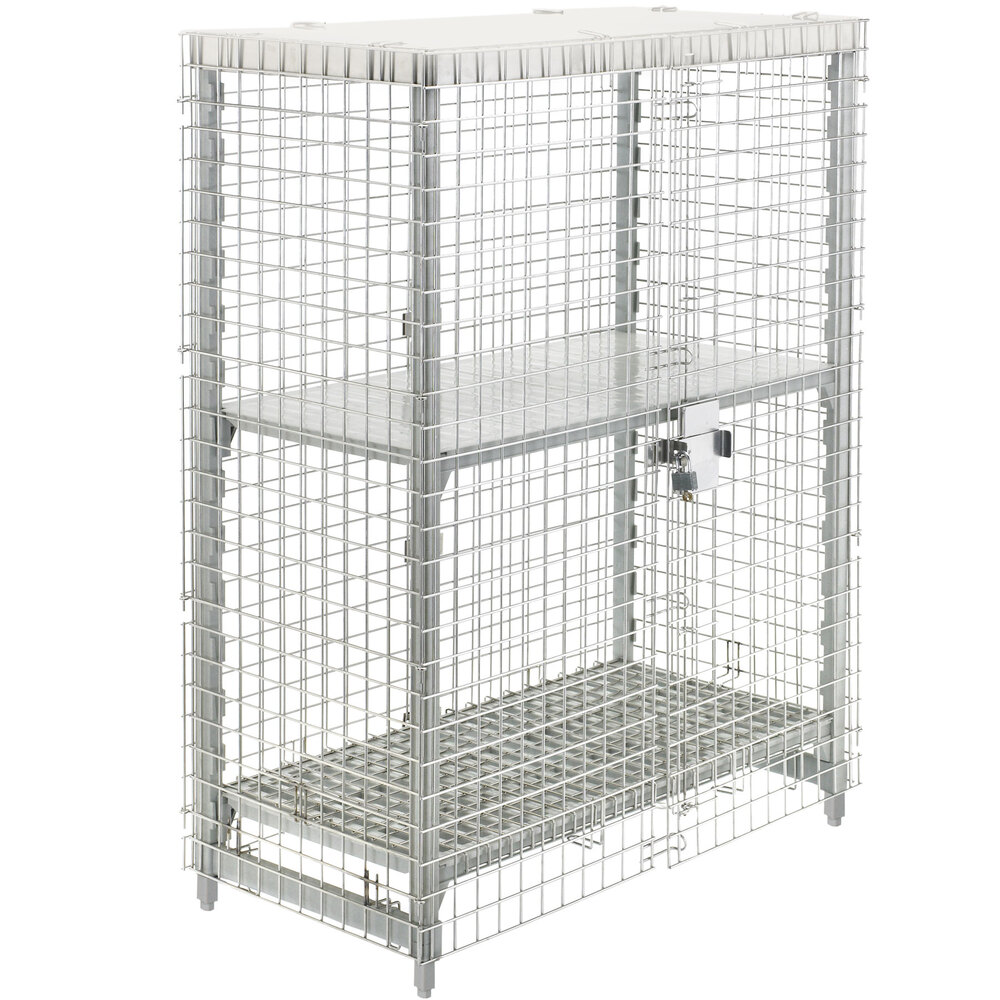 Cambro CPU244864SUPKG Camshelving® Stationary Security Cage Kit - 26 3/ ...