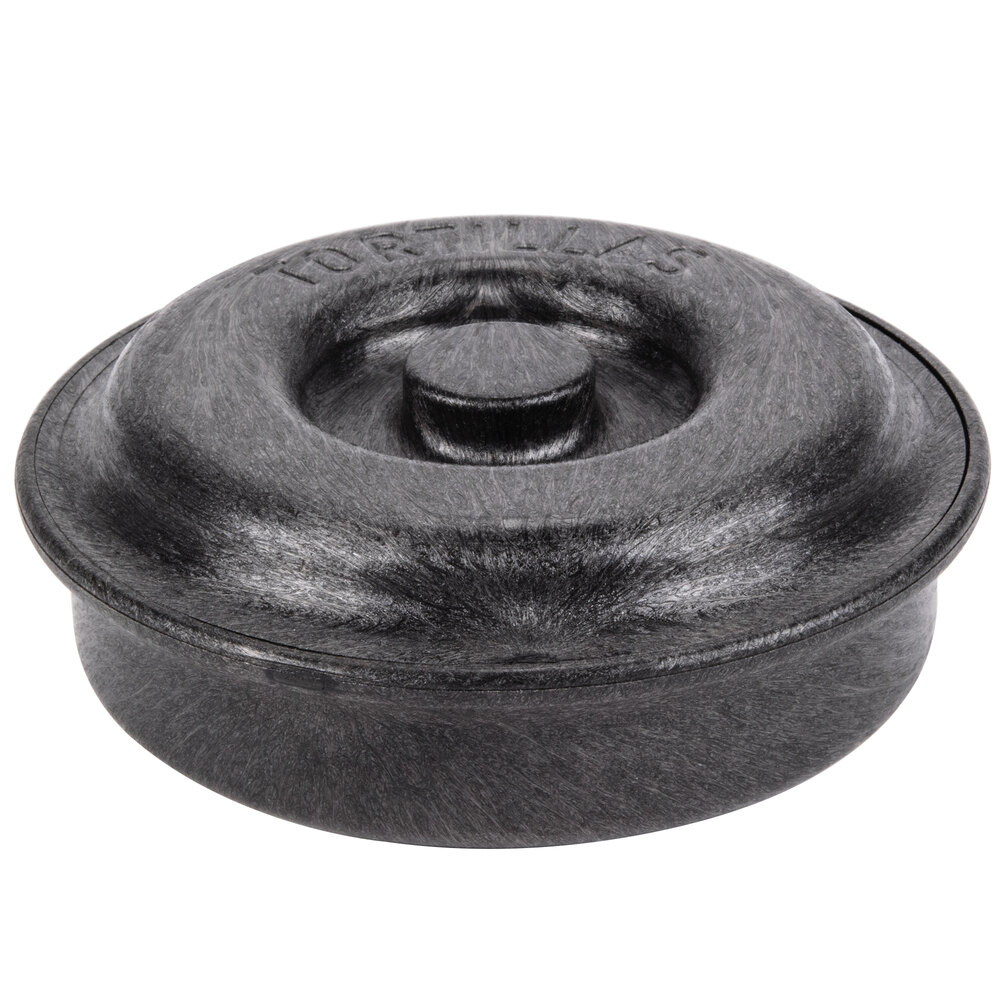 HS Inc. NHS2001 8" Charcoal Polyethylene "Tortilla Pleezer" Tortilla ...