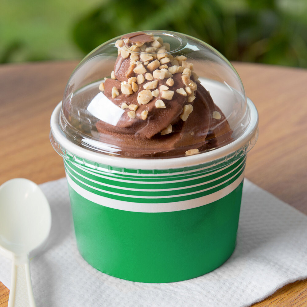 Choice 12 oz. Green Paper Frozen Yogurt / Food Cup - 1,000/Case