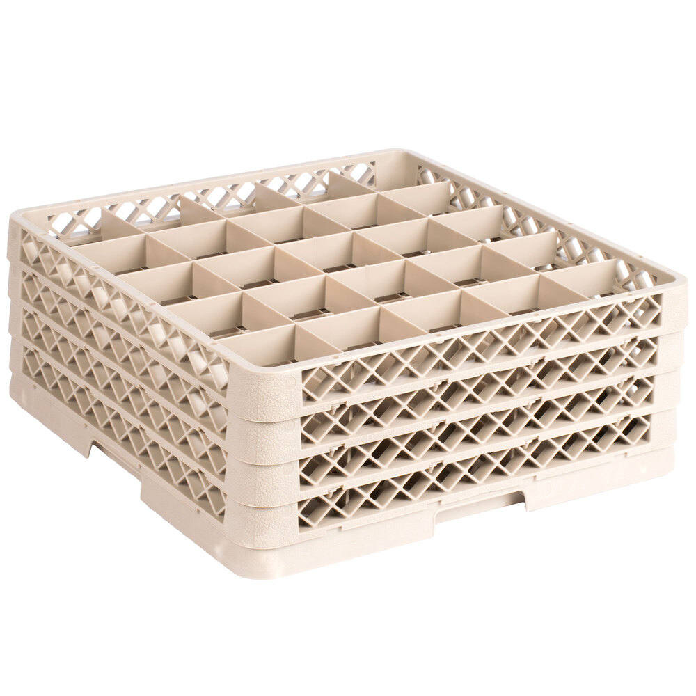 Vollrath TR13BBBB Traex® Low Profile Full-Size Beige 25-Compartment 6 3 ...