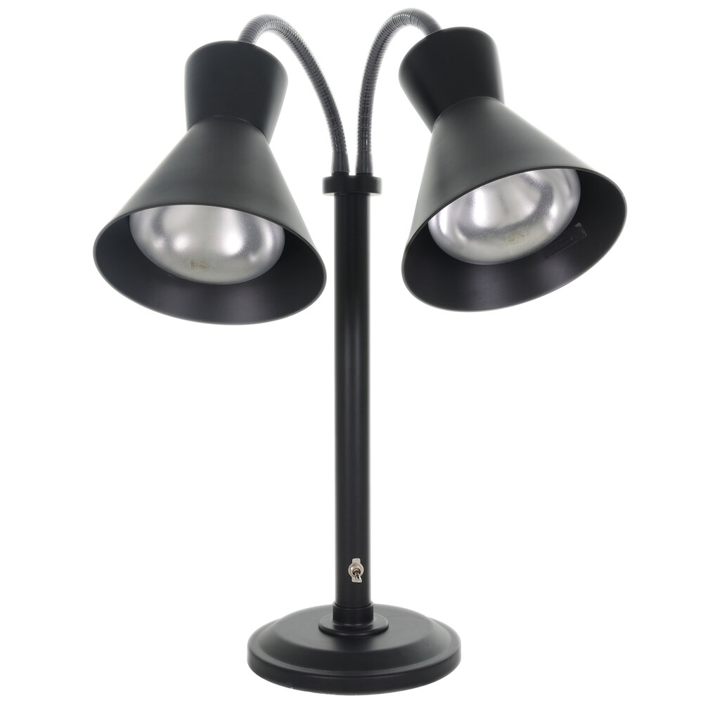 Hanson Heat Lamps DLM/300/ST/B Black Flexible Dual Bulb Freestanding ...
