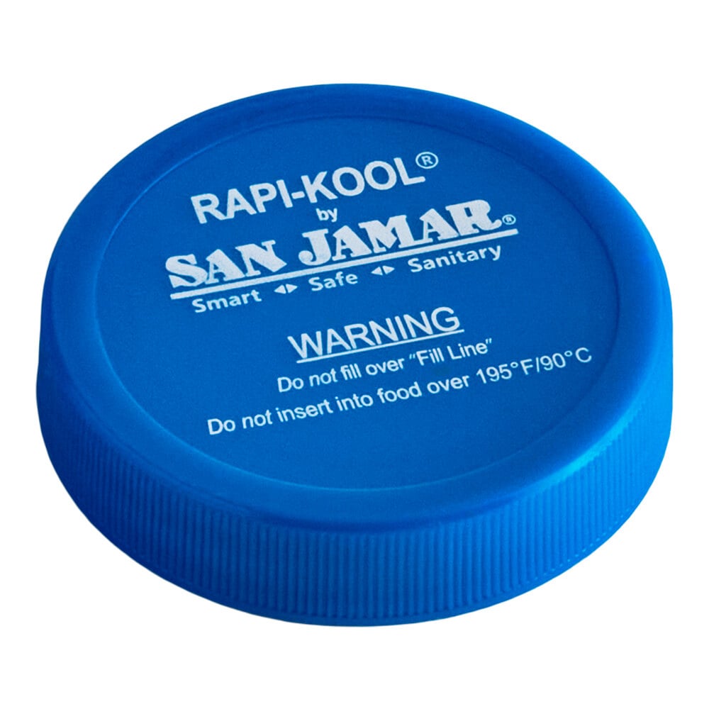 San Jamar RCUCAPPAK Replacement Rapi-Kool® ; Cooling Paddle Cap - 4/Pack