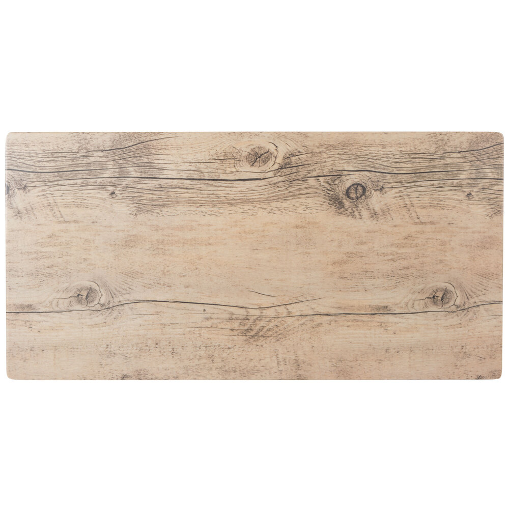 GET SB-2010-OW Madison Avenue / Granville 20" x 10" Melamine Faux Oak ...