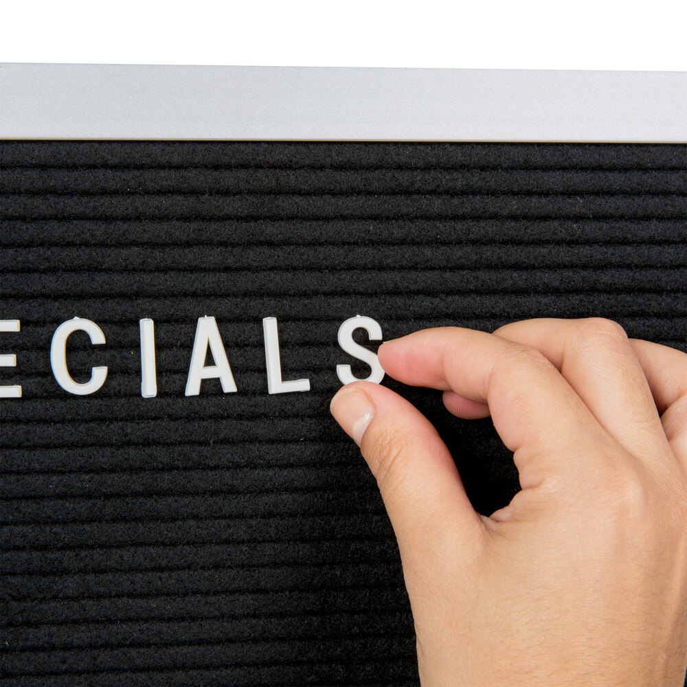 Aarco BOFD2436L 24" x 36" Black Felt Open Face Horizontal Indoor ...