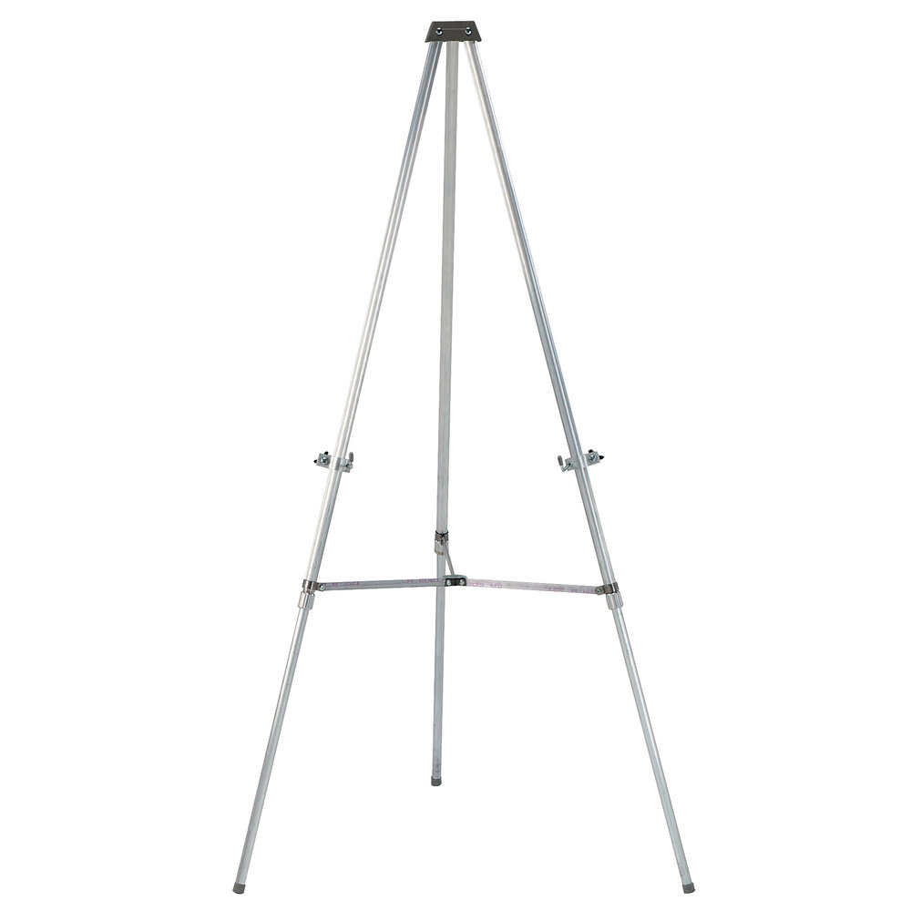 Aarco AE66 35" - 66" Aluminum Telescopic Display Easel