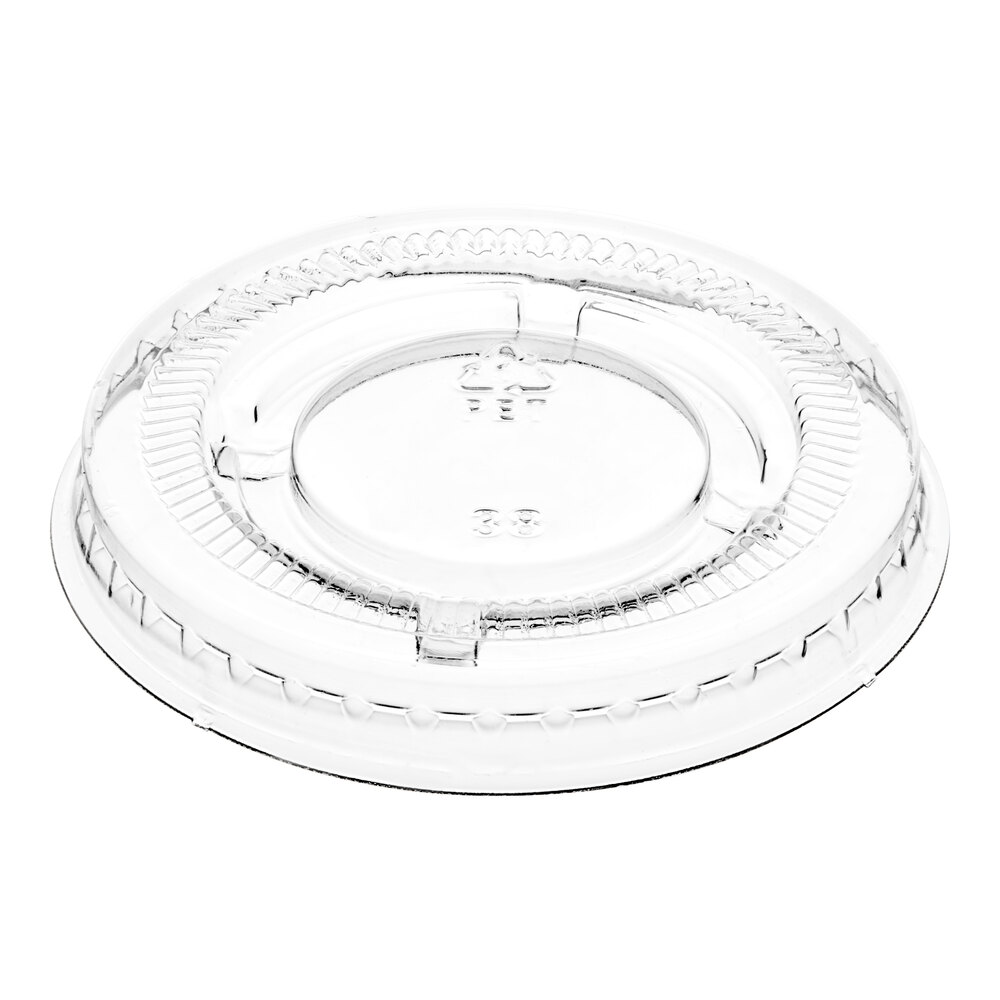 Choice PET Plastic Lid for 0.5 to 1.25 oz. Souffle Cup / Portion Cup ...