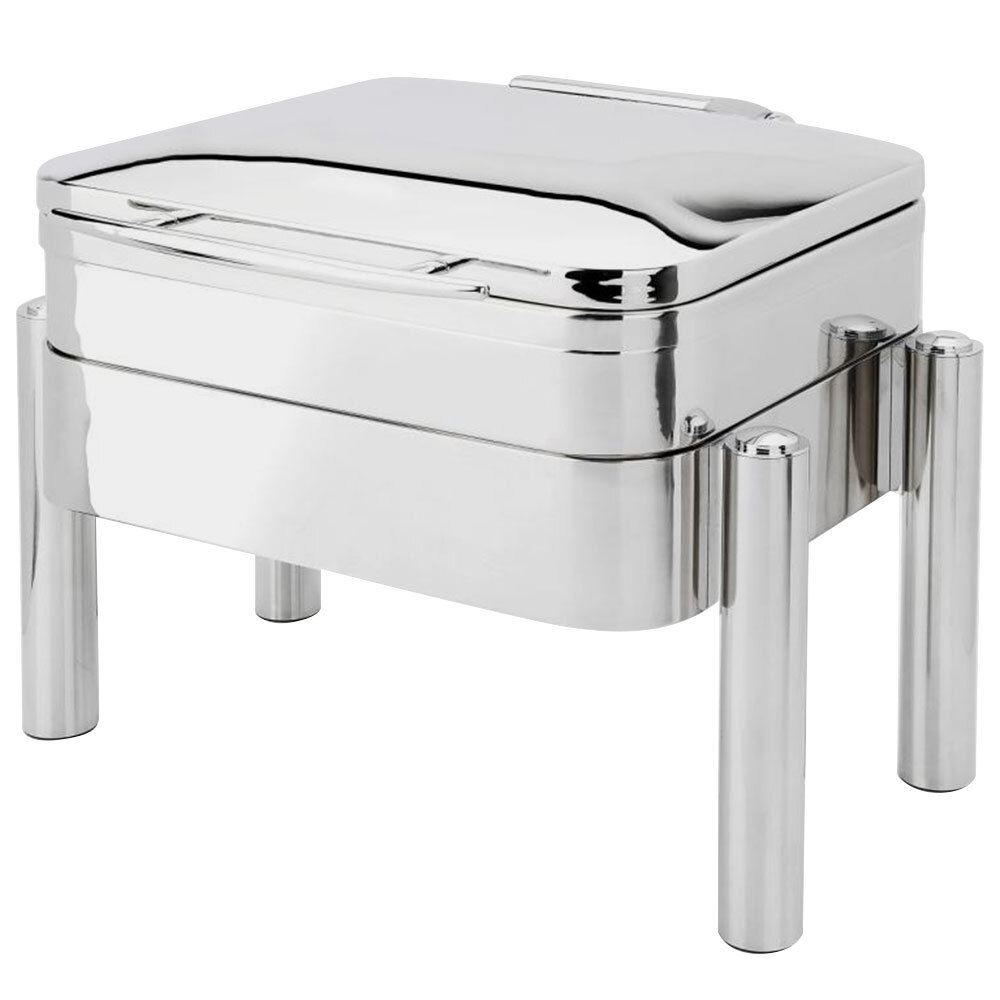 Eastern Tabletop 3977S Jazz Swing 4 Qt. Stainless Steel Square Chafer ...