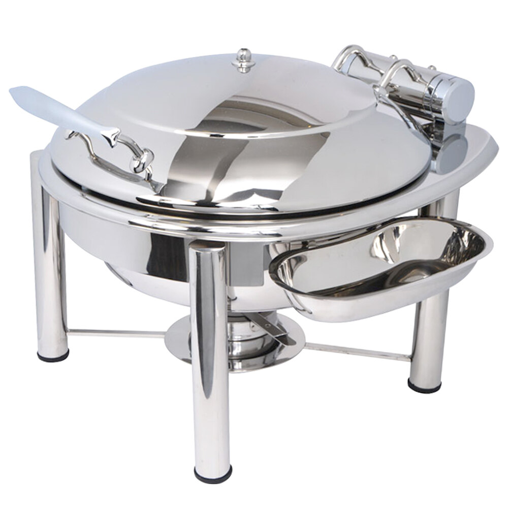 Eastern Tabletop 3939PL Crown 4 Qt. Stainless Steel Round Induction ...
