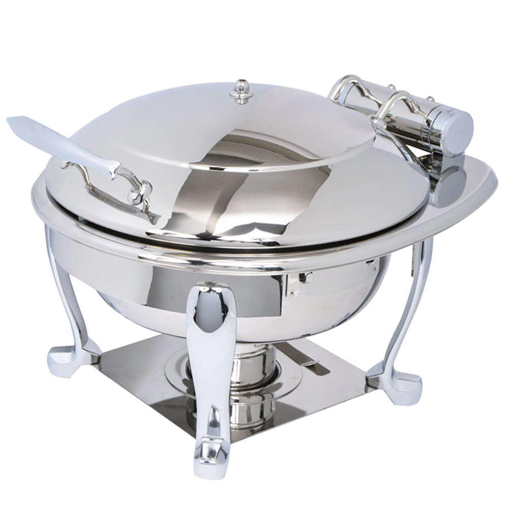 Eastern Tabletop 3939S Crown 4 Qt. Stainless Steel Round Induction ...