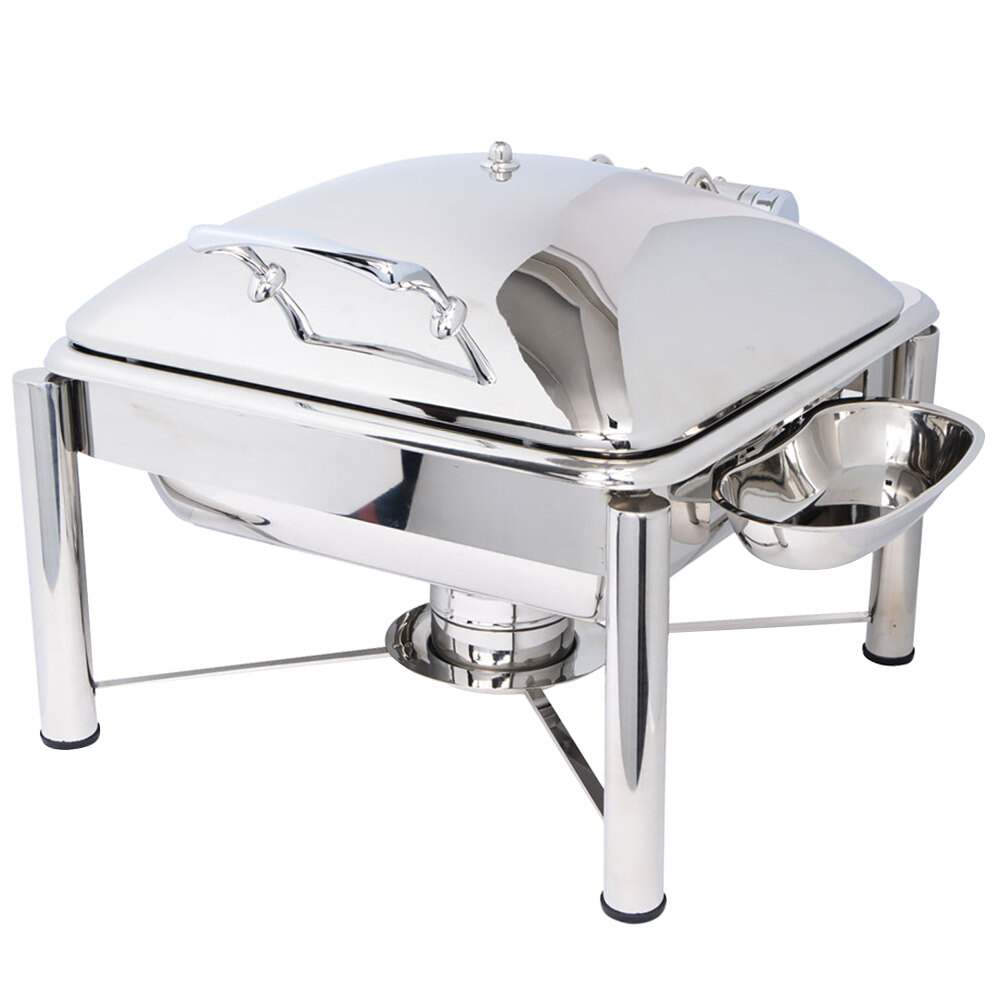 Eastern Tabletop 3934PL Crown 6 Qt. Stainless Steel Square Induction ...