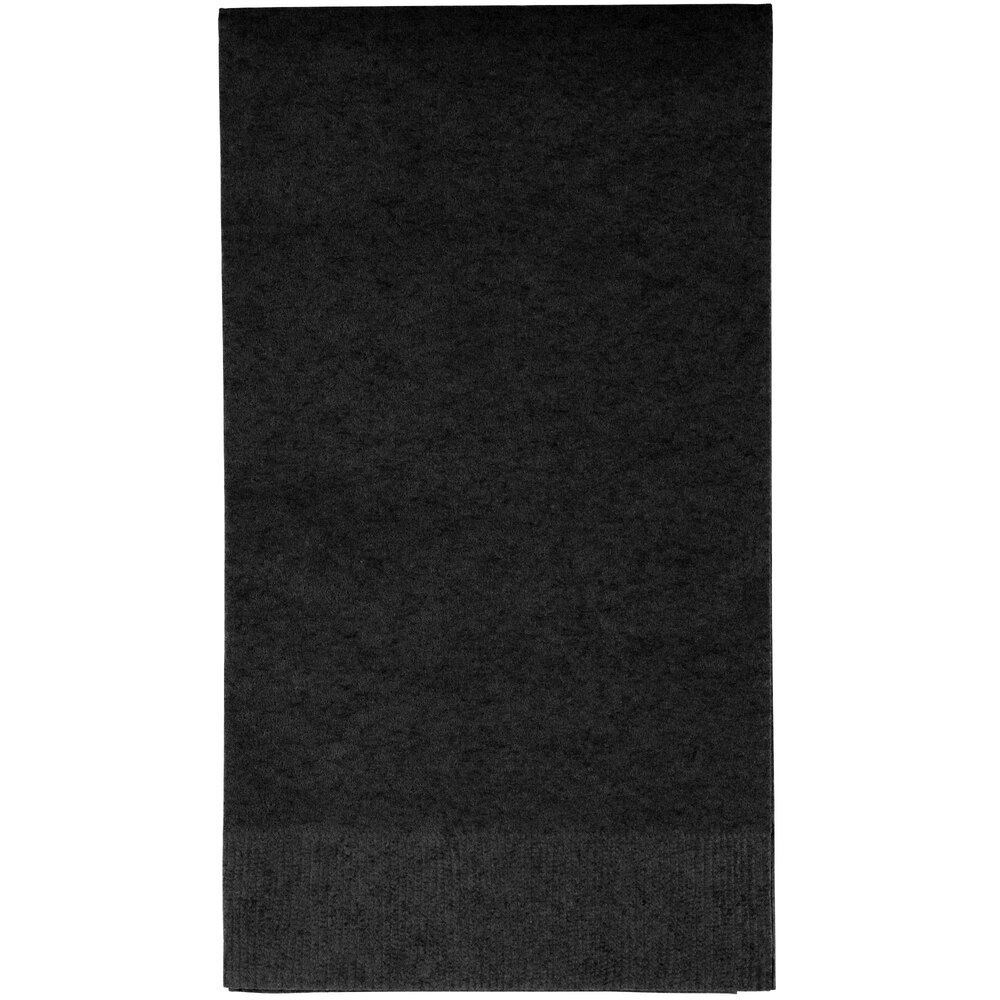 Creative Converting 95134 Black Velvet 3-Ply Guest Towel / Buffet ...