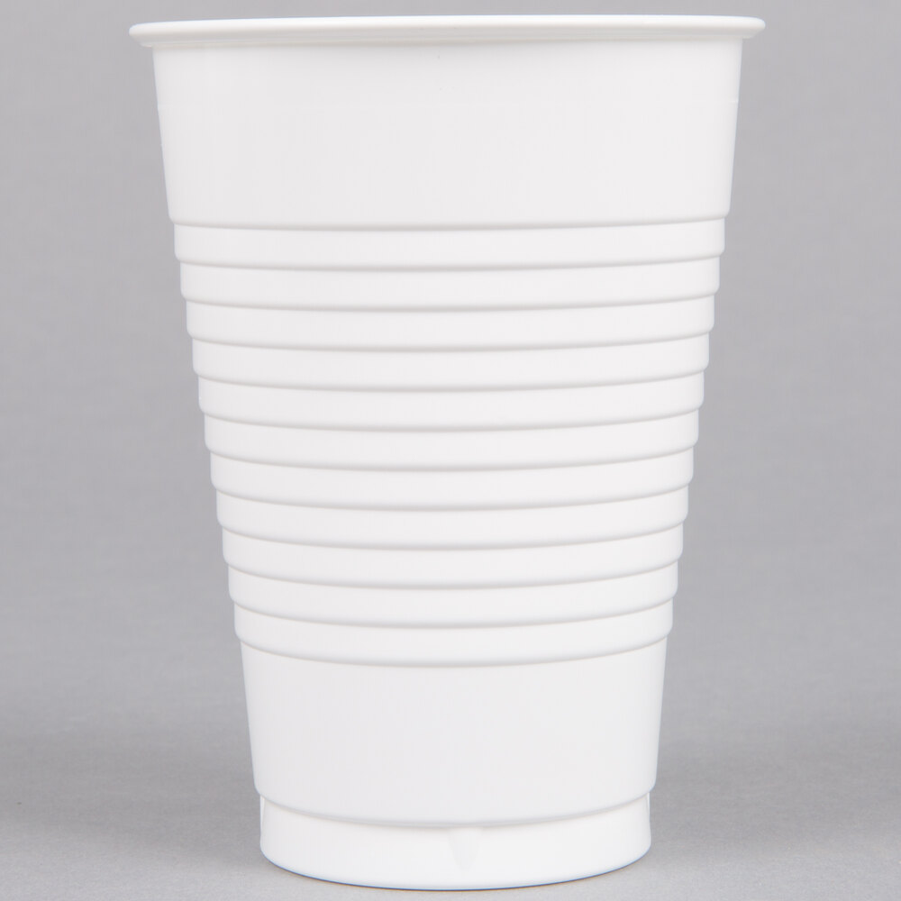 Creative Converting 28000071 12 oz. White Plastic Cup - 20/Pack