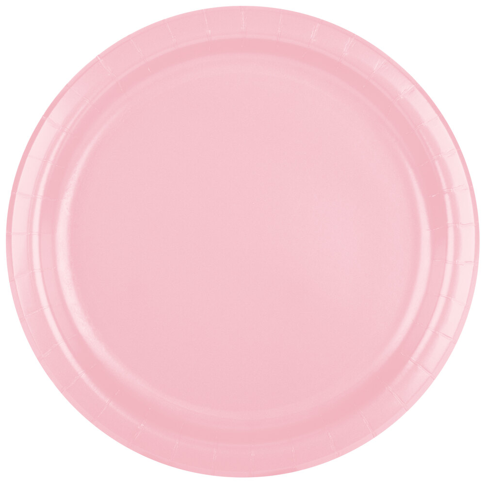 Creative Converting 47158B 9" Classic Pink Paper Plate - 24/Pack