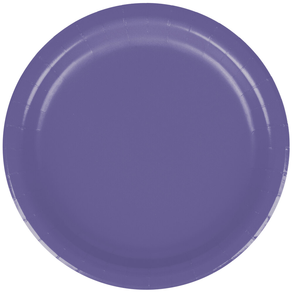 Creative Converting 79115B 7" Purple Paper Plate - 24/Pack
