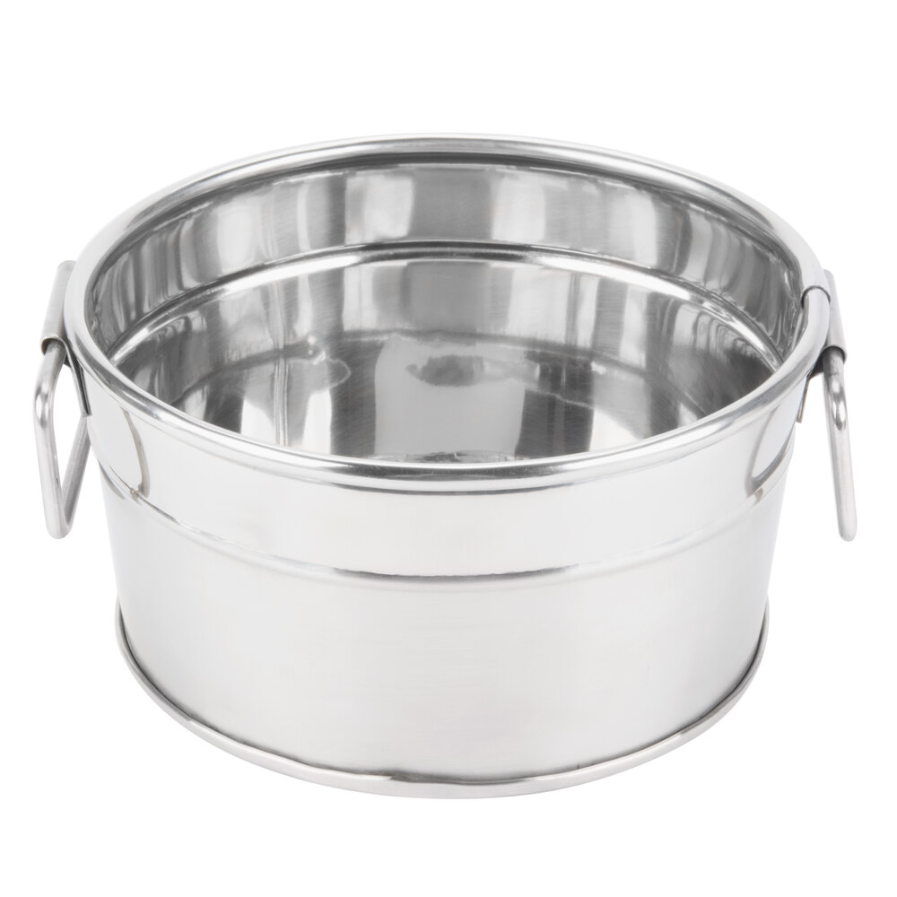 American Metalcraft STUB63 6 1/8" x 3 1/8" Round Stainless Steel Metal Tub