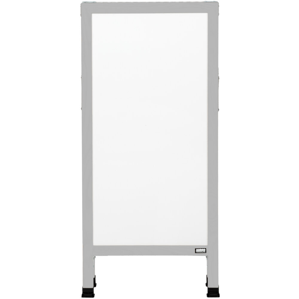 Aarco AA-311SW 42" x 18" Aluminum Narrow A-Frame Sidewalk Board with ...