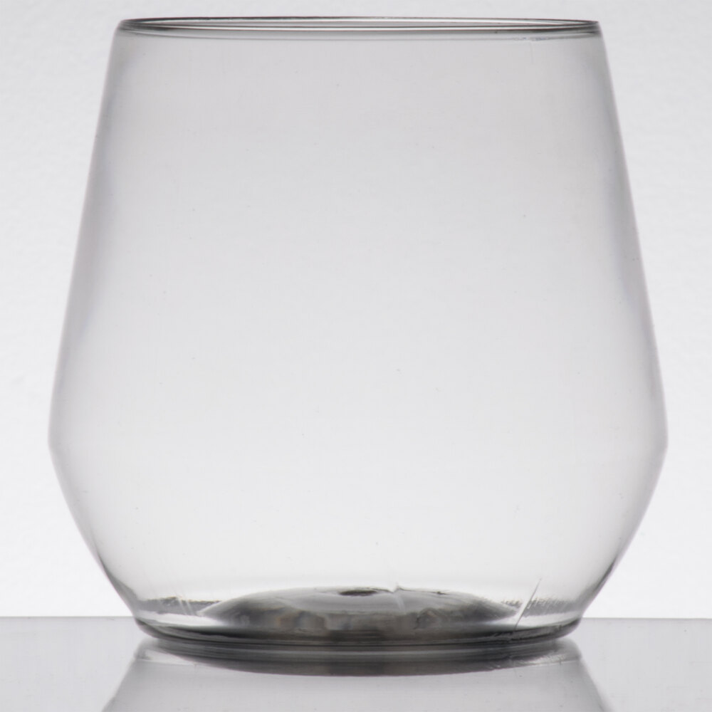WNA Comet RESSGL14 Reserv 14 oz. Clear Plastic Stemless Wine Goblet ...